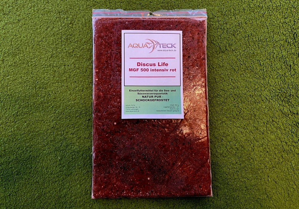 500g Discus Life MGF 500 intensiv rot - Frostfutter — AQUA TECK